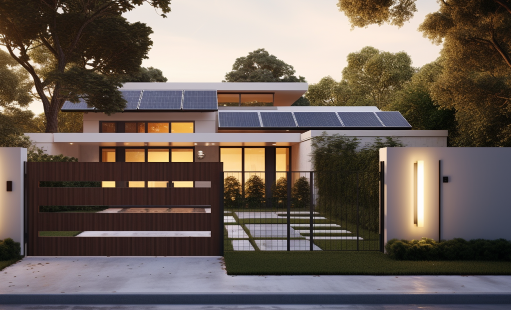 The Benefits Of Solar-Powered Electric Gates – Alpha Gate & Door Co.